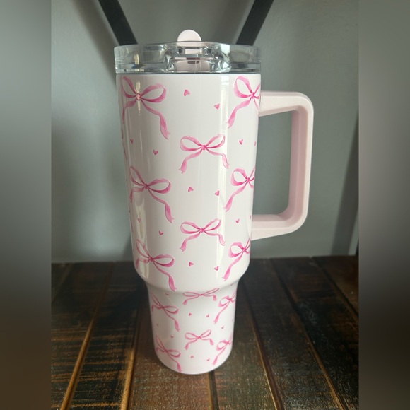 Hobby Lobby | Dining | Hobby Lobby Pink Bows And Hearts Stainless Steel ...